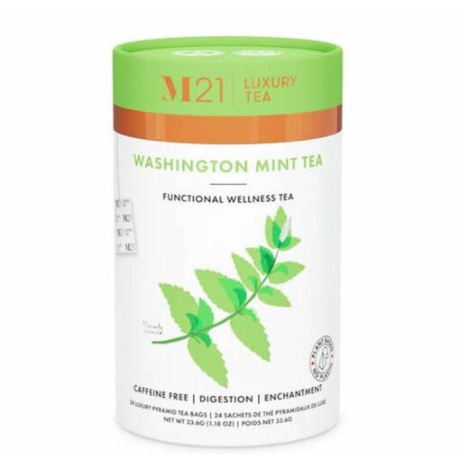 Washington Mint Tea Tube 24 tea bags – The Kitchen Cupboard and Icebox